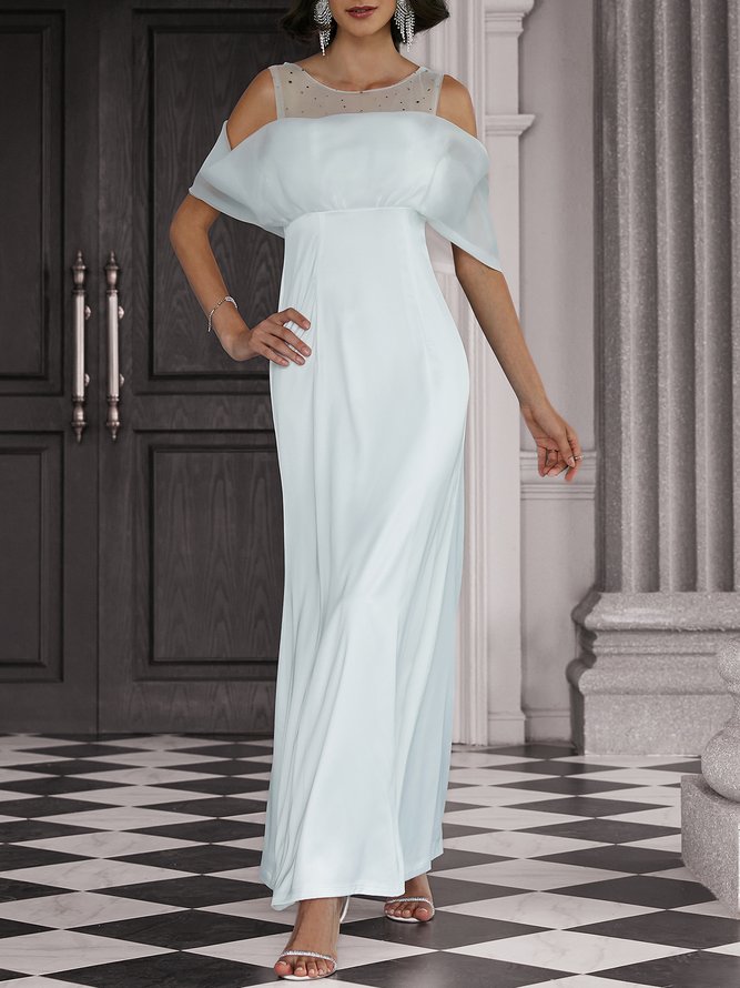 Plain Regular Fit Elegant Mesh Party Dress | Stylewe_usapp